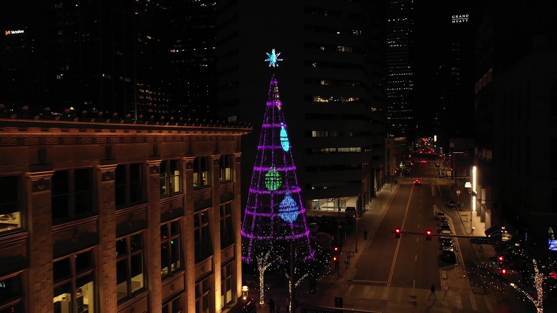 Lighting Up the Mile High Tree - One Floor Up